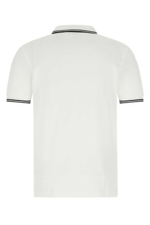 Fred Perry Twin Polo Shirt - White