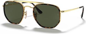 Ray-Ban Marshal II Sonnenbrillen Arista Gold Fassung Grün Glas 52-23