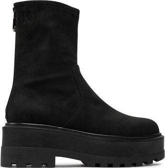 Calvin Klein Jeans Stiefeletten Flatform Zip Mg Ss YW0YW01602 Schwarz