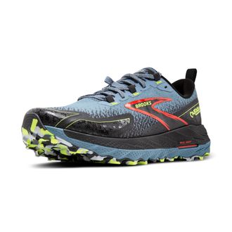 Brooks Herren Cascadia 18 Sneaker, Zitadelle/Ebenholz/Limette, 47.5 EU