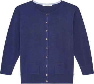 Maliparmi Maliparmi, Femme, Pulls, Bleu, Taille: 40 FR Cardigan tasche