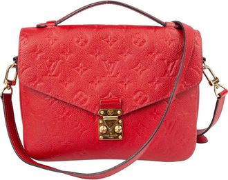 Louis Vuitton Crossbody Bags - Louis Vuitton Rouge Empreinte Leather Metis Handba - Gr. unisize - in Rot - f&uuml;r Damen