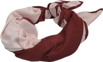 Calvin Klein &eacute;charpe Monogram Jacquard Print 130x130 Brick/Spring Rose rouge fonc&eacute;