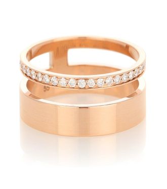 Repossi Bague Berbere Module en or rose 18 ct et diamants