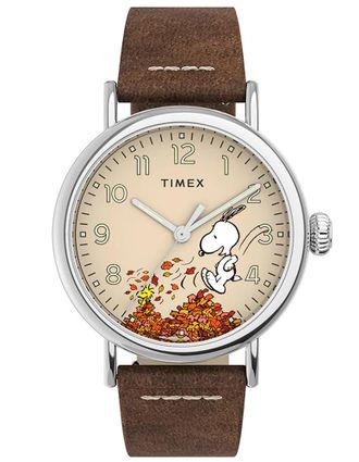 Timex Standard X Peanuts Herbst Unisex Braun Uhr TW2U86200
