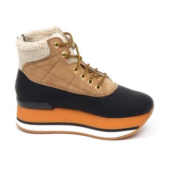 Hogan Eco Fur Boot Shoe Duck Mountain - - Shoes - Damen - Beige - 35 EU
