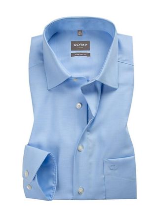 Olymp Herren Hemd blau Baumwolle