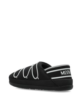 Moon Boot Icon Logo Slipper - Black