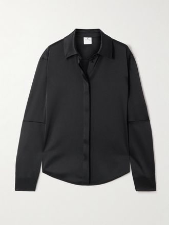 Courrèges Chemise En Satin - Noir