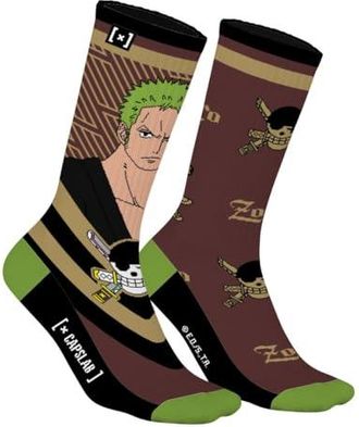 Capslab Chaussette Homme One Piece Coton, 1 Paire de Chaussettes Fantaisie Homme, Marron Taille 39/42