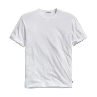James Perse Homme, Tops, Blanc, Taille: M Tee-shirt &agrave; manches courtes