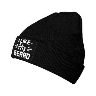 Generic Classique Bonnet Tricot&eacute;, Jaime sa Barbe, Chaud Beanie Hiver, Tricoter Chapeau pour Sports, Cyclisme, Ski