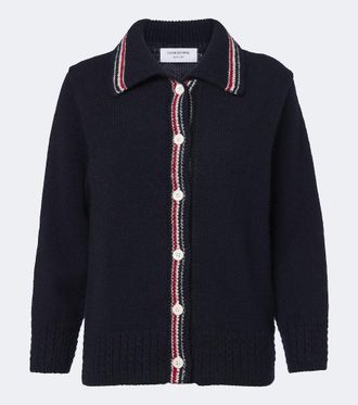 Thom Browne Cardigan Hector en laine et mohair