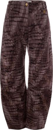 Elisabetta Franchi Femme, Jeans, Brun, Taille: W26 Jeans Ample