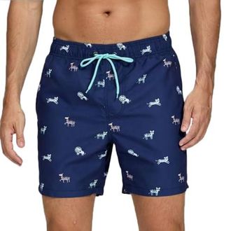 Generic HUIWDP Short de bain d&eacute;t&eacute; &agrave; s&eacute;chage rapide pour homme, A19, 5XL