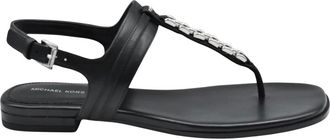 Michael Kors Femme, Chaussures, Noir, Taille: 38 1/2 EU Marcia Embellished Leather Sandal