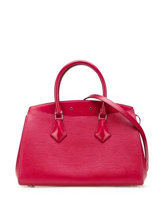 Louis Vuitton 2015 Epi Soufflot MM Satchel-Tasche - Rosa