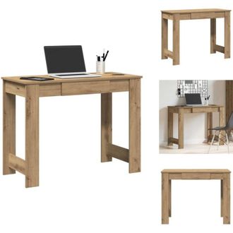 vidaXL Vidaxl - Schreibtisch Artisan-Eiche 100x45x75 cm Holzwerkstoff - Schreibtisch - Schreibtische - B&uuml;rotisch - Computertisch