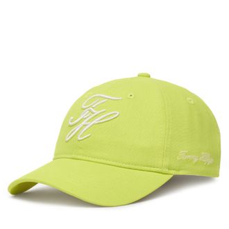 Tommy Hilfiger Cap Tommy Hilfiger Logo Embroidery Baseball Cap AW0AW18338 Gr&uuml;n