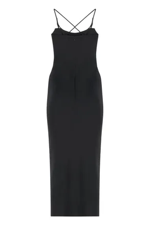 MUGLER Womens Dress Stretch Viscose Black