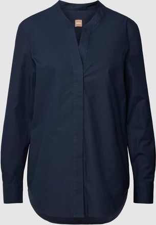 HUGO BOSS Blusenshirt aus Baumwolle mit V-Ausschnitt Modell Benalia