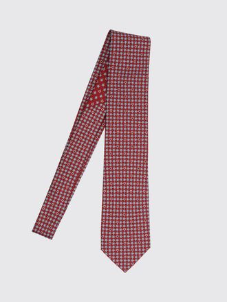 Ferragamo Seidenkrawatte mit Gancini-Monogrammdruck