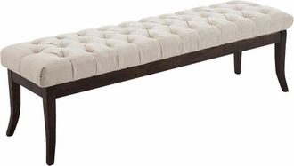 Clp Sitzbank Ramses Stoff antik-dunkel creme 150 cm
