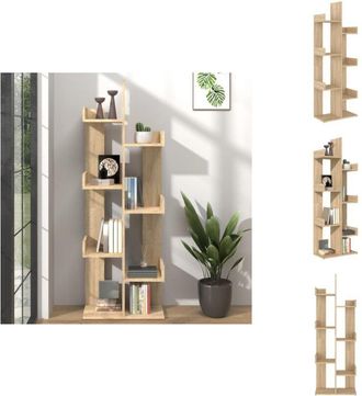 vidaXL Vidaxl - Bibliothèque Chêne sonoma 48x25,5x140 cm Bois dingénierie - Bibliothèque - Bibliothèque Design - Rangement - Étagère - Livre