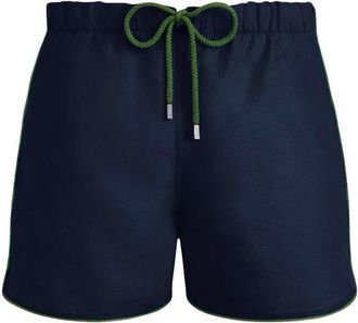 Vilebrequin Homme, Maillots de bain, Bleu, Taille: 2XL Linen Swim Trunks Solid