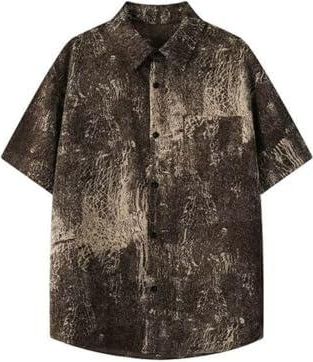 Generic Chemise Tendance pour Homme d&eacute;contract&eacute;e Loisirs Mode &eacute;t&eacute; Collection Coupe Confortable Design Long Dessus &eacute;l&eacute;gant Qualit&eacute; Respirante l&eacute;g&egrave;re