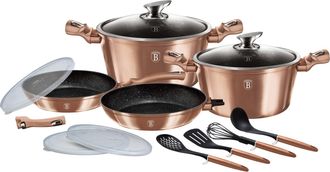 Berlinger Haus SET GRANIET POTTEN BERLINGER HAUS BH-7058 ROSE GOLD 13PCS