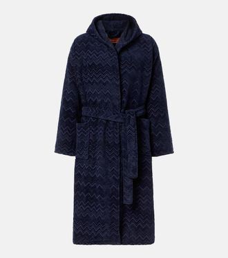 Missoni Peignoir Chalk Zigzag en coton