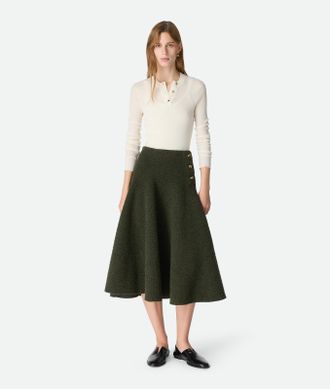 Bottega Veneta Jupe En Laine Boucl&eacute;e - Bottega Veneta