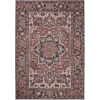 benuta Basic Waschbarer Teppich George - Multicolor 120x170 cm - Kunstfaser - Rechteckig & im Style: Vintage, Elegant, Retro - Pflegeleicht f&uuml;r Wohnzimmer