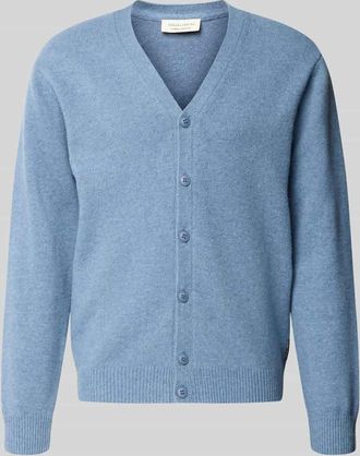 Casual Friday Cardigan aus Woll-Mix mit V-Ausschnitt Modell KARL