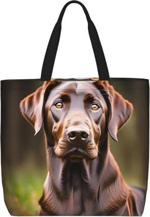 Generic Labrador Retriever Brun Sac Cabas Grand Sacs De Courses L&eacute;ger Sac &Agrave; Bandouli&egrave;re Pour Quotidienne Shopping Gym
