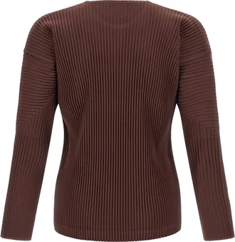 Homme Pliss&eacute; Issey Miyake Color Pleats T-Shirt - Brown