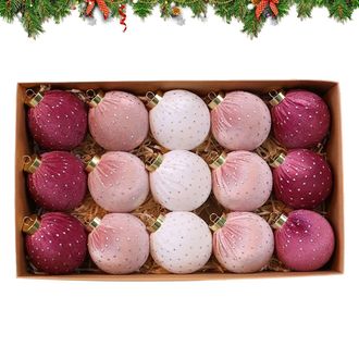 Generic Esferas Festivas - weicher Samt, Wintergarten | Packung mit 15 St&uuml;ck mit hochwertiger Textur f&uuml;r Wohnzimmer, K&uuml;che, Terrasse, Empfang und Innenr&auml;ume