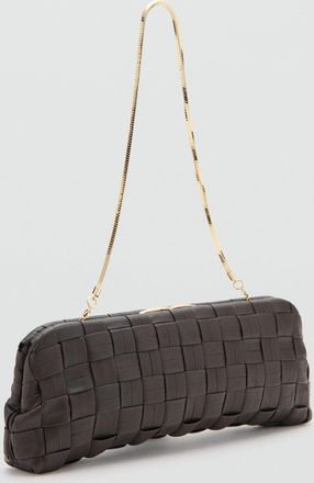 Mango Handtasche in Flechtoptik schokolade - Damen - Einheitsgr&ouml;&szlig;e - MANGO