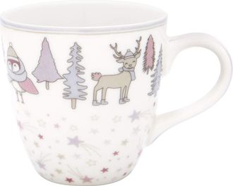 Green Gate Tasse, Kindertasse, Weihnachtstasse - Forrest - Lavender - Steingut - 8 x 8 x 11 cm