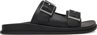 Calvin Klein Pantoletten Calvin Klein City Sandal Buckle Lth HW0HW02885 Schwarz