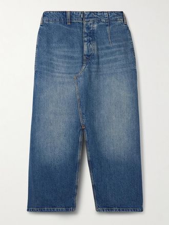 Victoria Beckham Jupe Midi En Jean - Bleu