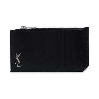 Saint Laurent Branded Kartenetui - - Accessories - Herren - Schwarzk - ONE SIZE