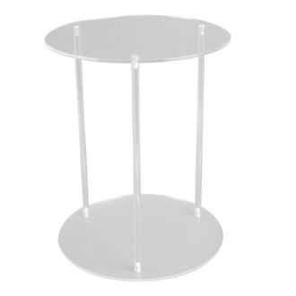 Emoshayoga Klarer Acryl-Pflanzenst&auml;nder f&uuml;r den Innenbereich, Modernes, Minimalistisches Pr&auml;sentationsregal mit Runder Oberseite f&uuml;r das B&uuml;ro Im Wohnzimmer, Hohe