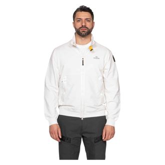 Parajumpers Homme, Sweatshirts et sweats &agrave; capuche, Blanc, Taille: S SweaT-shirt z zamkiem Thurn