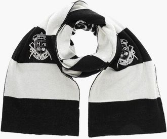 MSFTSrep Two-Tone Striped Scarf with Embroidered Logo size Unica