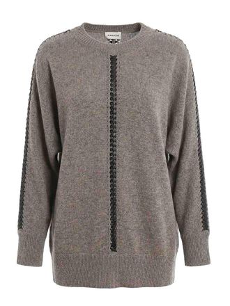 P.A.R.O.S.H. P. A.R. O.S. H. Pull Col Rond - Gris