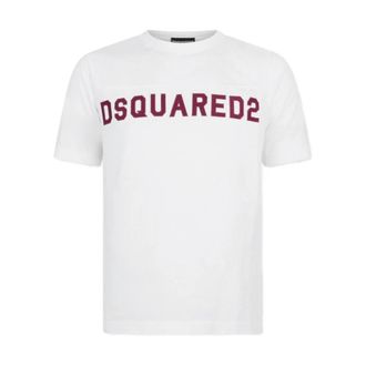 Dsquared2 Crew Neck T-Shirt - - Tops - Herren - Wei&szlig; - XL