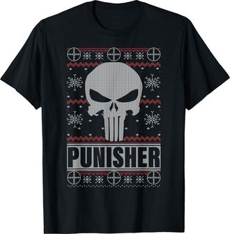 MARVEL Punisher Skull Ugly Weihnachten T-Shirt