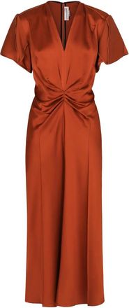 Victoria Beckham Femme, Robes, Brun, Taille: 36 FR Midi Dress Eve